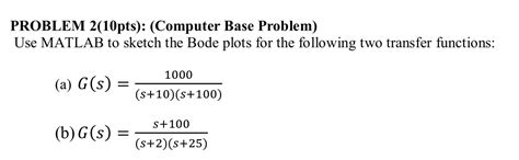 solved problem 2 10pts computer base problem use matlab