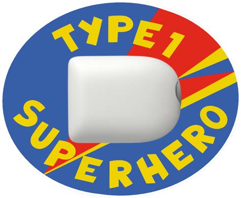 T1d Superhero Blue Stickers Smilesensors