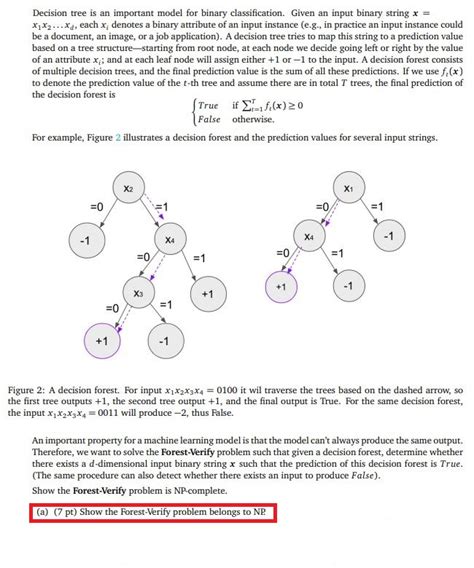 Decision Tree Is An Important Model For Binary Chegg Com
