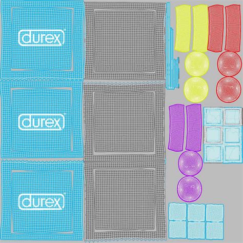 Condom Durex 3 Pack 3d Model 29 3ds Blend C4d Fbx Max Ma Lxo