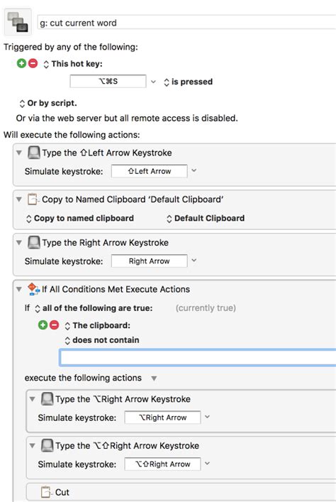 Delete Word Under Cursor Questions Suggestions Keyboard Maestro