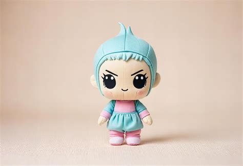 Photo Minimalist Chibi Banshee Character Design Full Body Isolated On White Background Premium