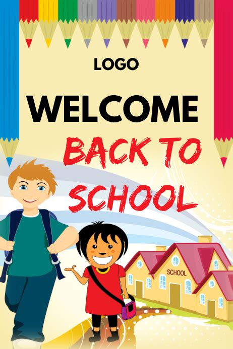 Welcome Back To School Poster Template Postermywall