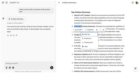 openai developing react rendering and transform for chatgpt