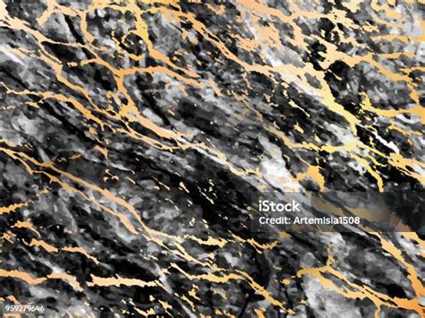 골드 마블 텍스처 디자인 포스터 안내 책자 초대장 커버 책 카탈로그에 대 한 벡터 일러스트 레이 션 가장자리에 대한 스톡 벡터 아트 및 기타 이미지 Istock