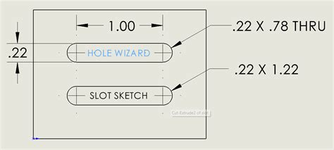 Question About Hole Callout On Slot Rsolidworks