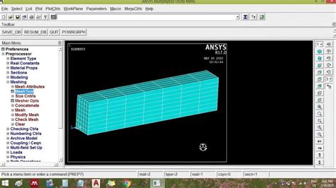 Reinforced Concrete Beam Using Ansys தமிழில்