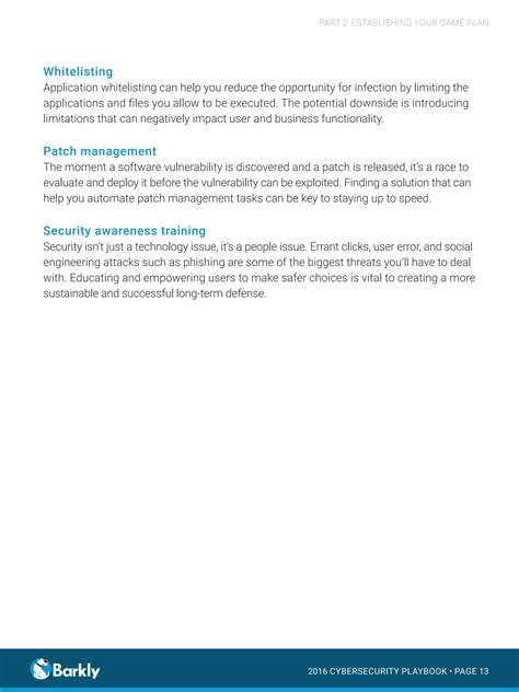 2016 Cybersecurity Playbook Pdf Antivirus Software Computer Software And Applications