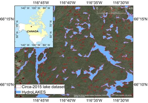 Comparison Between Hydrolakes And The Ucla Circa 2015 Lake Dataset The