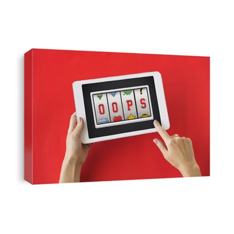 Oops Fail False Fault Mistake Regret Sign Sorry Concept Canvas Print Canvasworld