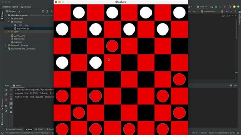 Checkers Game Python With Artificial Intelligence Youtube