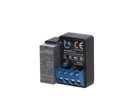 Blebox switchBox przekaźnik WiFi V jednokanałowy sterowanie sterowany z aplikacji BLEBOX