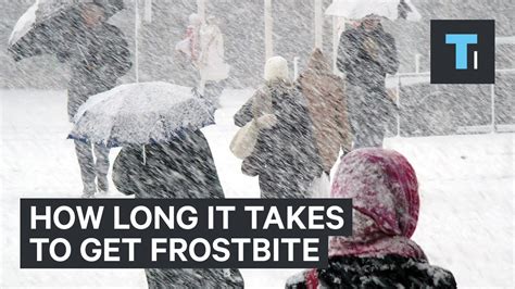 How Long You Can Stay In Cold Temperatures Before Getting Frostbite Youtube