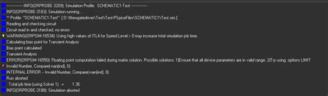 Invalid Number Compare Nanind0 Error When Running Infineon