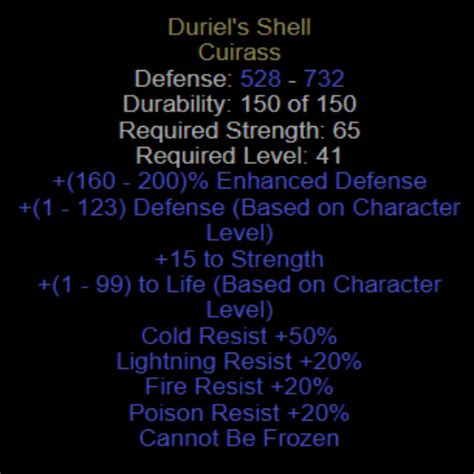 Buy D2r Duriels Shell Diablo 2 Resurrected D2r Item Shop D2rgear