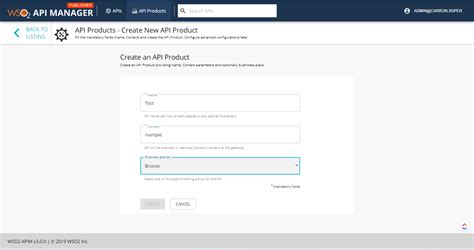 Cannot Create An Api Product · Issue 5561 · Wso2product Apim · Github