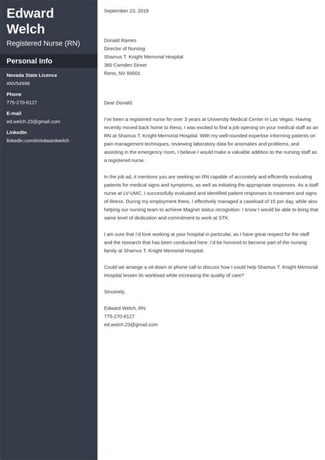 Nursing Cover Letter Examples Template 2024 Cover Letter Examples For