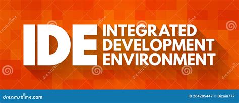 Ide Integrated Development Environment Software Application That