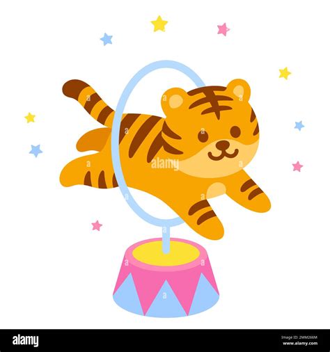 Circus Tiger To Jump Cut Out Stock Images And Pictures Alamy