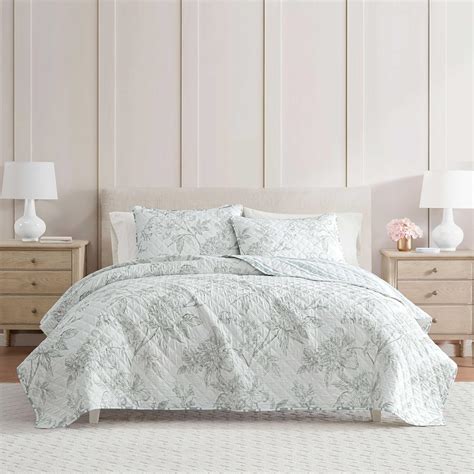 Martha Stewart Queen Quilt Set 100 Cotton Reversible