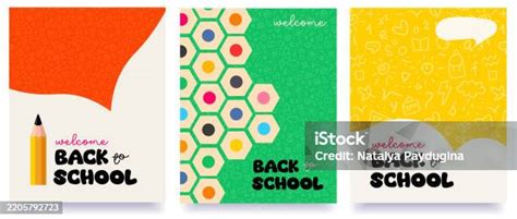 패턴 흰 종이와 연필 포스터 배너 광고 커버 광고 서식 파일 가을 이벤트 사본 공간 벡터 일러스트 레이 션으로 설정된 학교 카드 0명에 대한 스톡 벡터 아트 및 기타 이미지