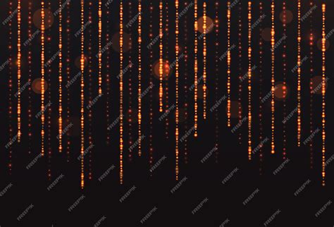 골드 반짝이 배경 추상 크리스마스 마술 비 빛나는 입자 및 Bokeh 효과 프리미엄 벡터