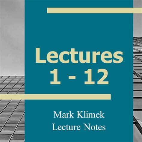 Mark K Lecture Notes Etsy