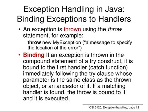 Ppt Basic Concepts Of Exception Handling Definition And User Defined