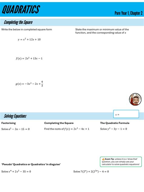 P1 Ch2 Quadratics Pdf Quadratic Equation Elementary Mathematics