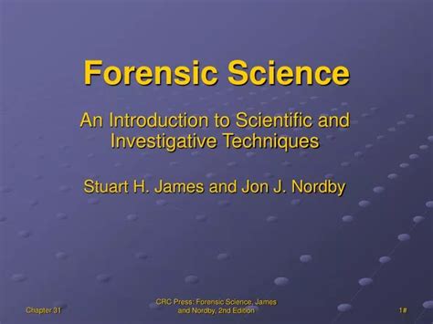 PPT Forensic Science PowerPoint Presentation Free Download ID