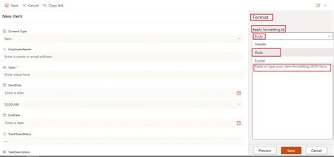 sharepoint online list forms json formatting spguides