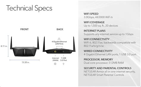 Mua NETGEAR Nighthawk 4 Stream AX4 Wi Fi 6 Router RAX40 AX3000 Wireless Speed Up To 3 Gbps