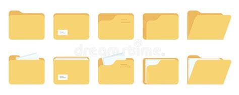 Yellow Folder Computer Document File Icon In Folder Open Folder With Paper Document Symbol