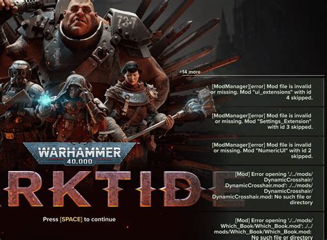 Modding Issue Rdarktide