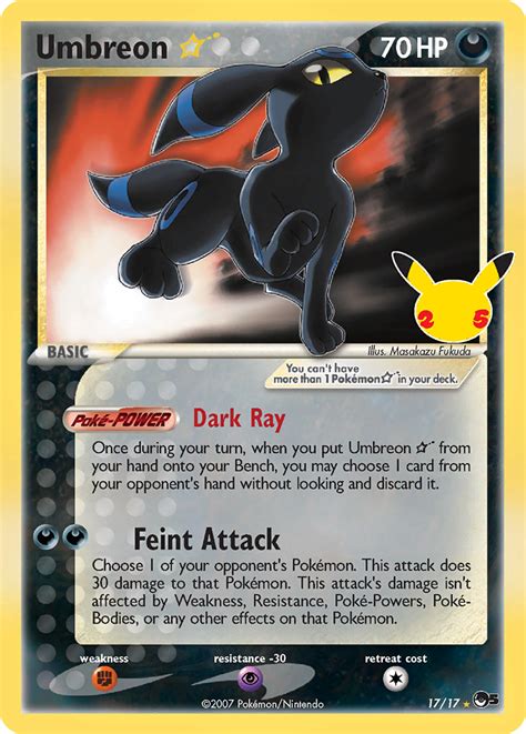 Umbreon ★ 040 Celebrations Card List Pokemon Tcg Digitaltq
