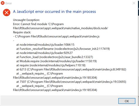 Javascript Error Opening Rstudio Version 2023091494 Rstudio Ide