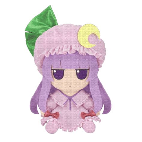 Patchouli Knowledge Fumo Sticker Kourindou Fumo Patchouli Knowledge Touhou Plush Cute
