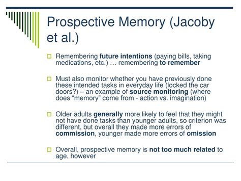 Ppt Memory Performance And Aging Powerpoint Presentation Free