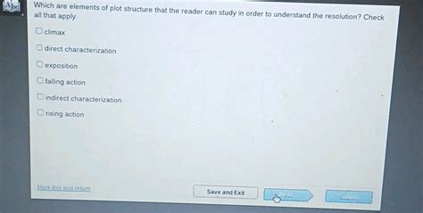 Abb Which Are Elements Of Plot Structure That StudyX