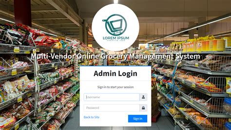 Online Multi Vendor Grocery Management System In Php My Sql With Source
