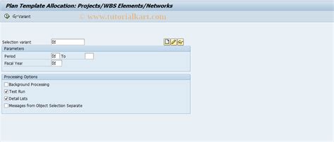 Cpul Sap Tcode Plan Template Allocation Projects Transaction Code