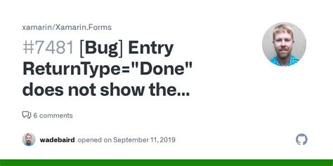Bug Entry Returntypedone Does Not Show The Button On Ios · Issue