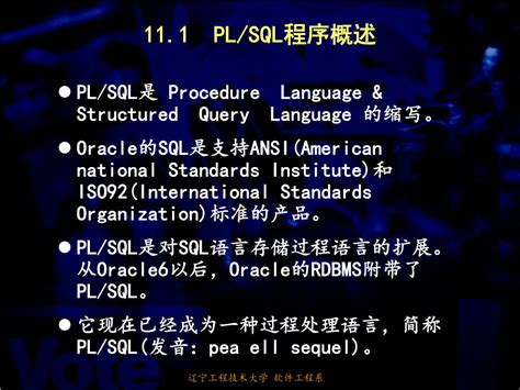 PPT 第十一章 PL SQL 程序设计基础 PowerPoint Presentation free download ID