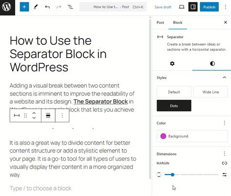 Separator Block How To Use Guide Overview