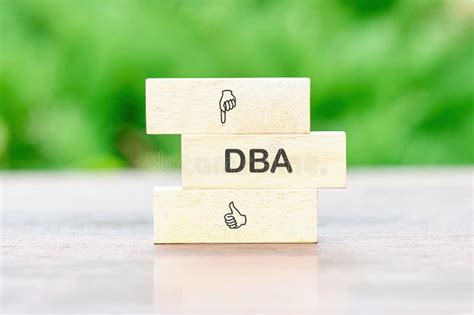 Dba Database Administrator Acronym Business Concept Written In A