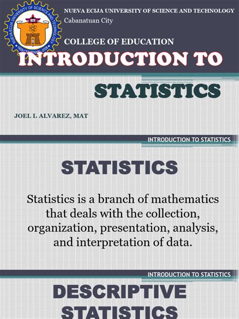 Introduction To Statistics Pdf