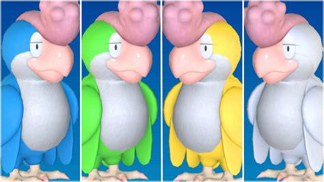 Squawkabilly Forms Team Shiny Squawkabilly Yellow Green Blue White Moveset Pokemon Scarlet