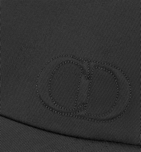 Cd Icon Cap Black Cotton Gabardine Dior