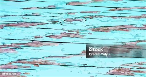거친 나무 배경을 그린 금이 에메랄드 페인트와 오래된 배경 나무 판자의 그런 지 질감 0명에 대한 스톡 벡터 아트 및 기타 이미지 0명 거친 공예 Istock