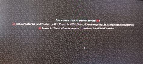 Unable To Startup Due To Kubejs Errors Rallthemods